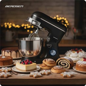 Berdsen 1400 W BD-756 3-v-1 planetární mixér kuchyňský robot 6l