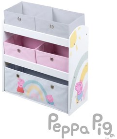 Dětský organizér na hračky 63.5x29.5x67 cm Peppa Pig – Roba