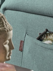 Pregio Italia sofa&relax Kvalitní polohovací křeslo pro seniory Charlie Provedení: El. polohovací křeslo + odnímatelné područky + stolek, Vzorník látek: tekno fibra 21 mid blue