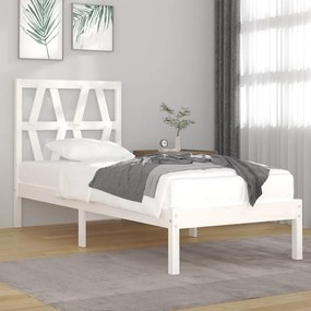 vidaXL Rám postele masivní borovice 90 x 200 cm [3103987] Barva: Bílá