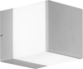 FAN I-BOOSTER-AP Nástěnné svítidlo Booster, hliníkové, E27, stříbrné, IP65, 13 x 13 x 16.5 cm - FANEUROPE