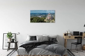 Obraz na skle Německo Panorama městského hradu 120x60 cm