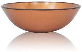 Umyvadlo z tvrzeného skla 42 cm hnědé 142232