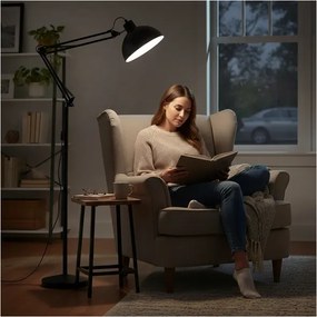 Brilagi - Flexibilní stojací lampa TASKER 1xE27/60W/230V 157 cm černá