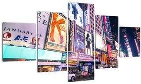 Obraz - New York Theater District (125x70 cm)