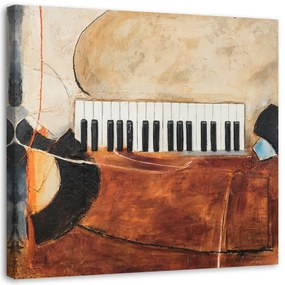 Obraz na plátně Klavírní abstrakce - 60x60 cm