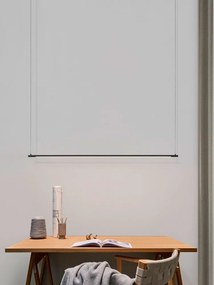Matně černé hliníkové LED závěsné svítidlo Elettra – Nova Luce