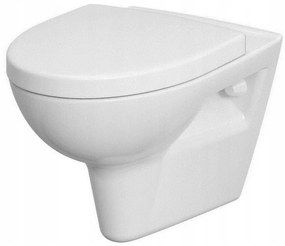 Cersanit Parva CleanOn, závěsná wc mísa s antibakteriálním sedátkem z duroplastu, bílá, K701-015