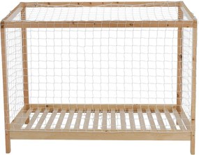 Montessori postel, přírodní/bílá/černá, 90x200, FUTAL Kondela 0000396832