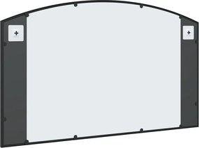 vidaXL Nástěnné zrcadlo černé 100 x 60 cm oblouk železo [358639]