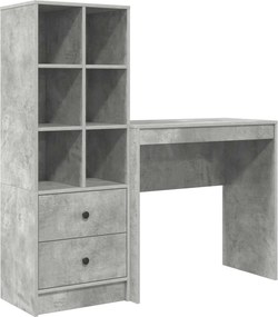 Stůl Betonově šedá 125,5 x 40 x 127 cm 2 ks 3337316