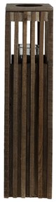 Dřevěná retro lucerna Pira - 14*14*54 cm