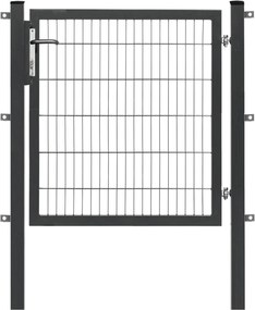 Floraworld Jednokřídlá branka Premium dvojitá výplň antracitová 120 x 100 cm