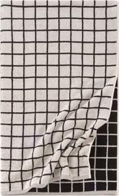 Černá/béžová bavlněná osuška 90x150 cm Grid – Jotex