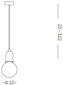 Závěsné svítidlo Ideal Lux IT SP1 nero 175935 černé