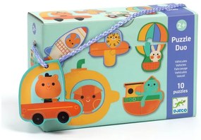 DJECO Duo Puzzle Dopravní prostředky 2+