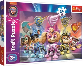 TREFL PUZZLE Tlapková patrola: Psí mise 60x40cm skládačka 24 dílků Maxi tr14358