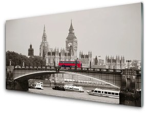 Obraz na skle Most Londýn Big Ben 120x60 cm