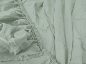 Jersey prostěradlo s lycrou tmavě mentolové 90 x 200 cm