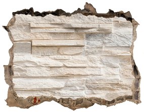 Wallmuralia Nálepka 3D díra samolepící Zděná zeď 95x64 cm