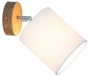 Spot-Light 56744174 - Nástěnné bodové svítidlo APRILLIA 1xE27/25W/230V dub bílá