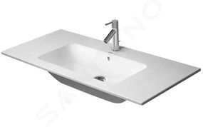 DURAVIT - ME by Starck Umyvadlo nábytkové 1030x490 mm, s přepadem, s otvorem pro baterii, WonderGliss, bílá (23361000001)