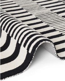 Černobílý ručně tkaný vlněný koberec 160x230 cm Stryve Pulse – Elle Decoration