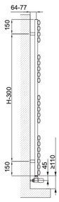 Cordivari Samira - Radiátor 1200x400 mm, bílá 3551626102037