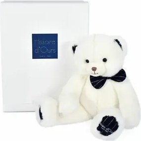 Doudou Histoire d´Ours Plyšový medvídek s tmavě modrým motýlkem 30 cm