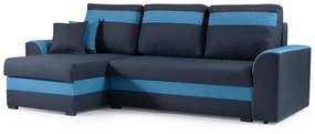 Rohová sedačka Maxtom (tmavě modrá + modrá) (L). 630012