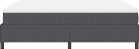Postel s boxspringem Tmavě šedá a bílá 180 x 200 cm 3337478