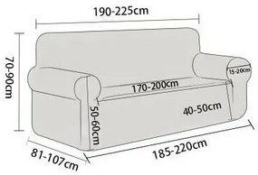 4Home Napínací potah na sedačku Magic clean tmavě hnědá, 190 - 230 cm