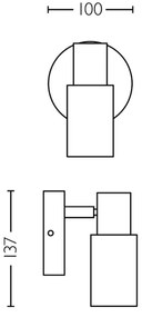 Philips - Bodové svítidlo PALMS 1xE14/25W/230V
