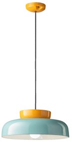 Ferroluce Závěsné svítidlo MARACANA', ∅ 37 cm, v. 15 cm, 1xE27 Barva: Modro-žlutá