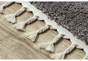 Kusový koberec Shaggy Berta hnědý 140x190cm