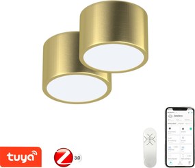 Immax NEO sada 2x RONDATE Smart stropní svítidlo 15cm 12W zlaté Zigbee 3.0 +DO