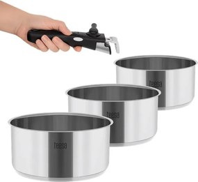 Sada hrnců TEESA Cook Expert Single Hand TSA0148 3ks