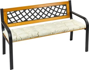 Bellatex Sedák na lavici prošívaný Smetanová rozměr 40x120 cm