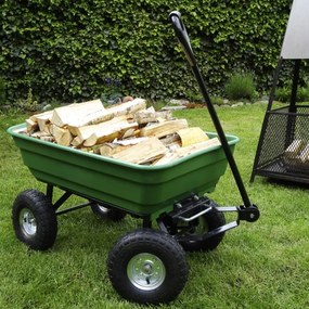 Sklápěcí zahradní vozík s pevnou rukojetí