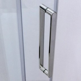 Roltechnik Outlet Posuvné sprchové dveře OBZD2 a pevná stěna OBZB Varianta: šířka dveří: 120 cm, šířka pevné stěny: 80 cm - (OBZD2-120_OBZB-80_LH), Barva profilů a typ výplně: profily: brillant, výplň: transparent
