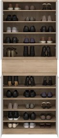 FALCO Botník Simplicity 210 jackson hickory/bílá