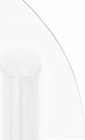 2patrový odkládací stolek průhledný 38 cm tvrzené sklo 322787