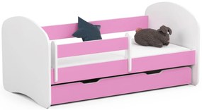 Dětská postel SMILE 140x70 cm růžová