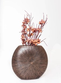 Luxusní váza ATENA, sklolaminát, výška 50 cm, bronz/měď