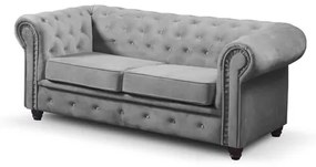 Pohovka Infinity Chesterfield III Světle šedá