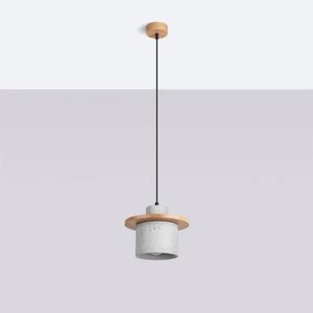 Sollux SL.1363 - Lustr na lanku MAB 1xE27/15W/230V pr. 22 cm beton/šedá