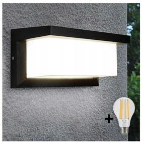 LED Venkovní nástěnné svítidlo NEELY 1xE27/9W/230V 4000K IP54 černá