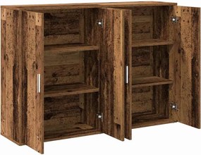 Servírovací skříň 2 ks Staré dřevo 60 x 31 x 84 cm 3334302