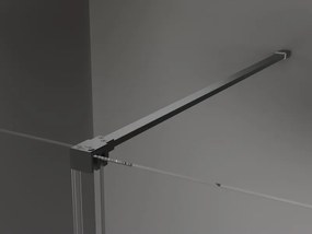 Mexen Velar, sprchový kout s posuvnými dveřmi 120 x 90 cm, 8mm sklo námraza, broušený grafit, 871-120-090-31-95