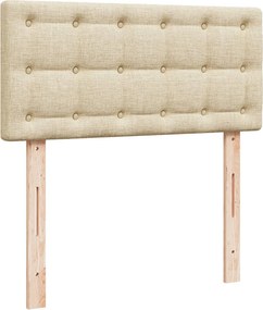 Box spring postel s matrací krémová 80 x 200 cm textil 3286914